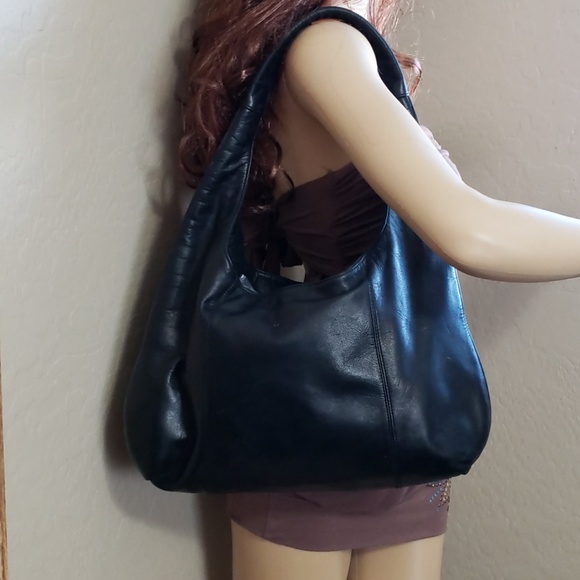 Perlina | Bags | Perlina Black Leather Purse | Poshmark